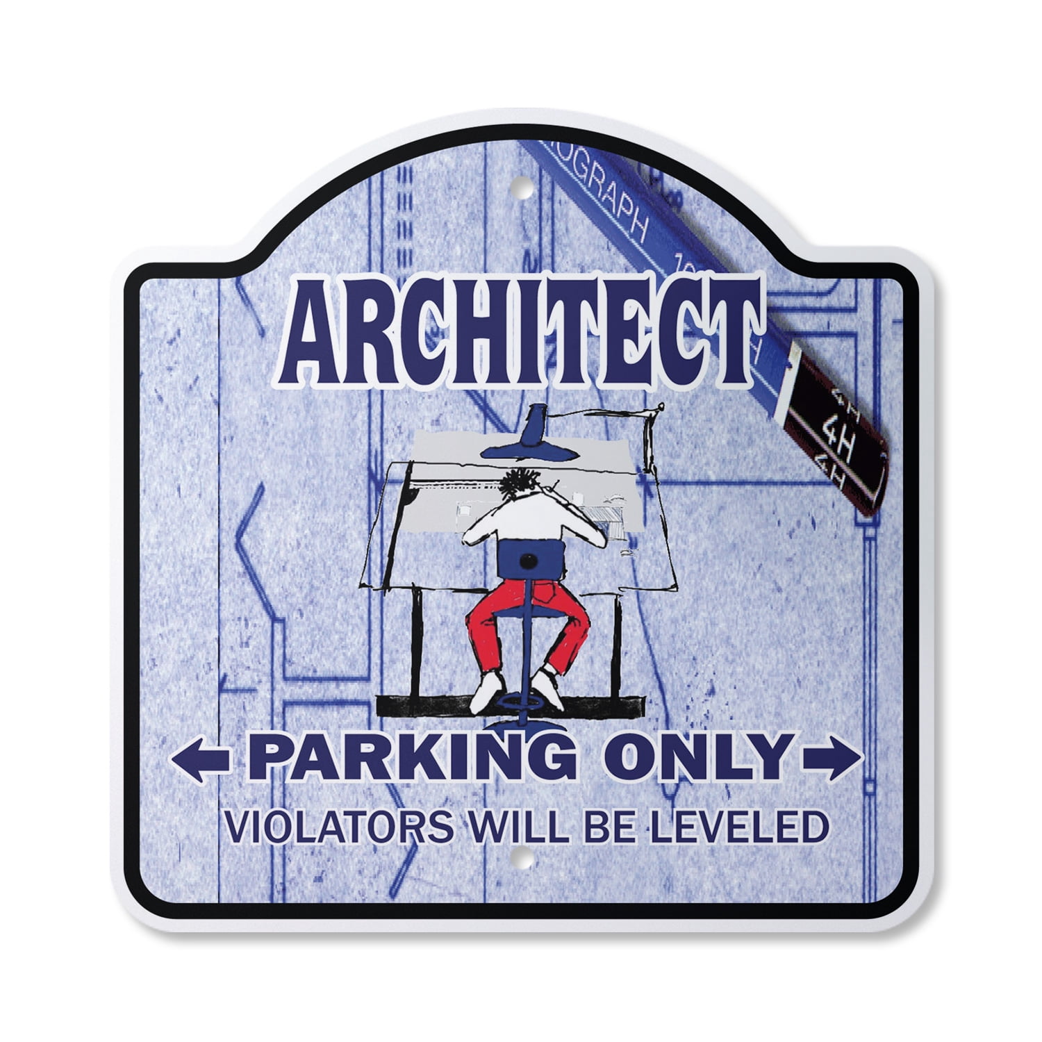 Architect 10” x 10” Sign | Indoor/Outdoor Plastic | SignMission ...