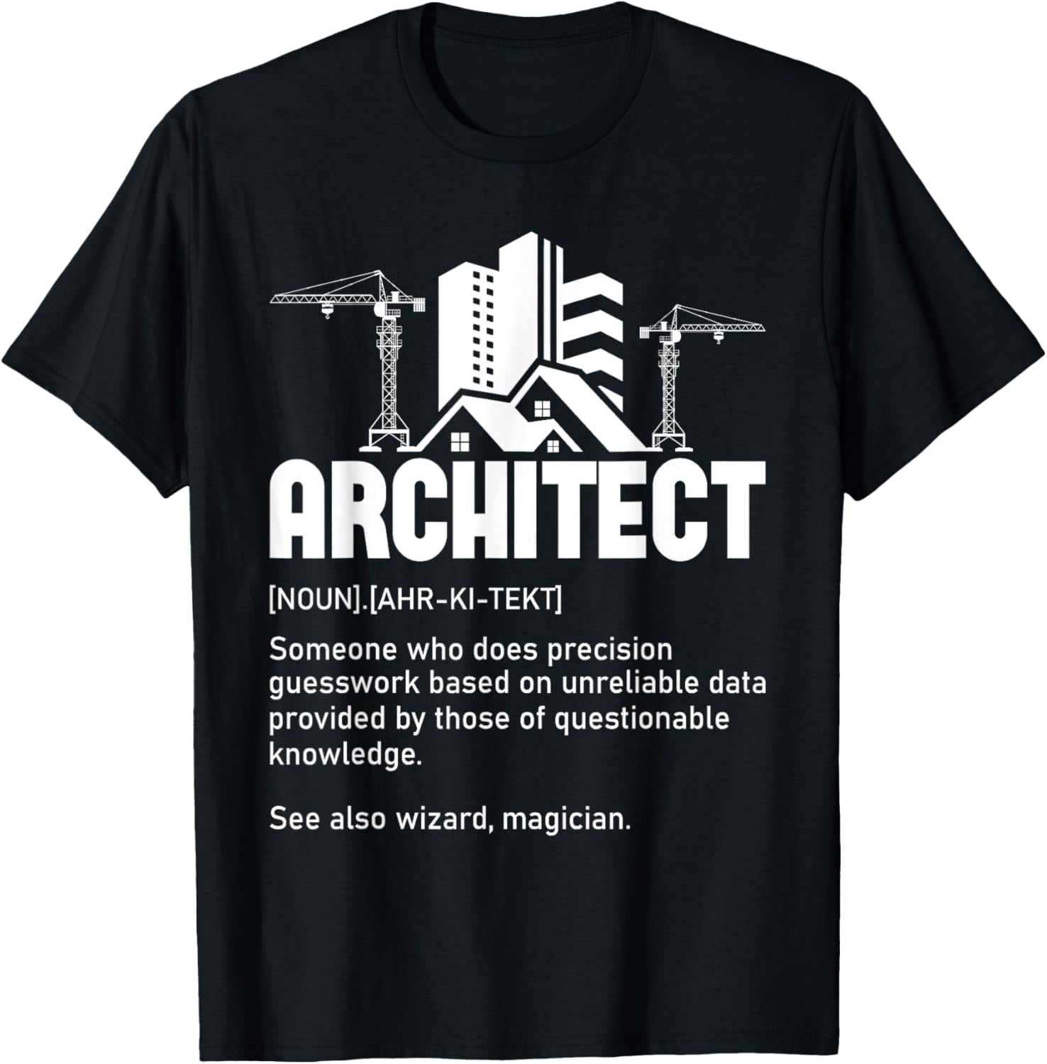 Architect - Architecture Artwork Design Building Planner T-Shirt ...