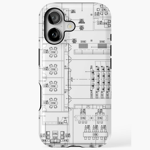 Architect Blueprint Design Architecture Pattern Art Case with iPhone 17 ...