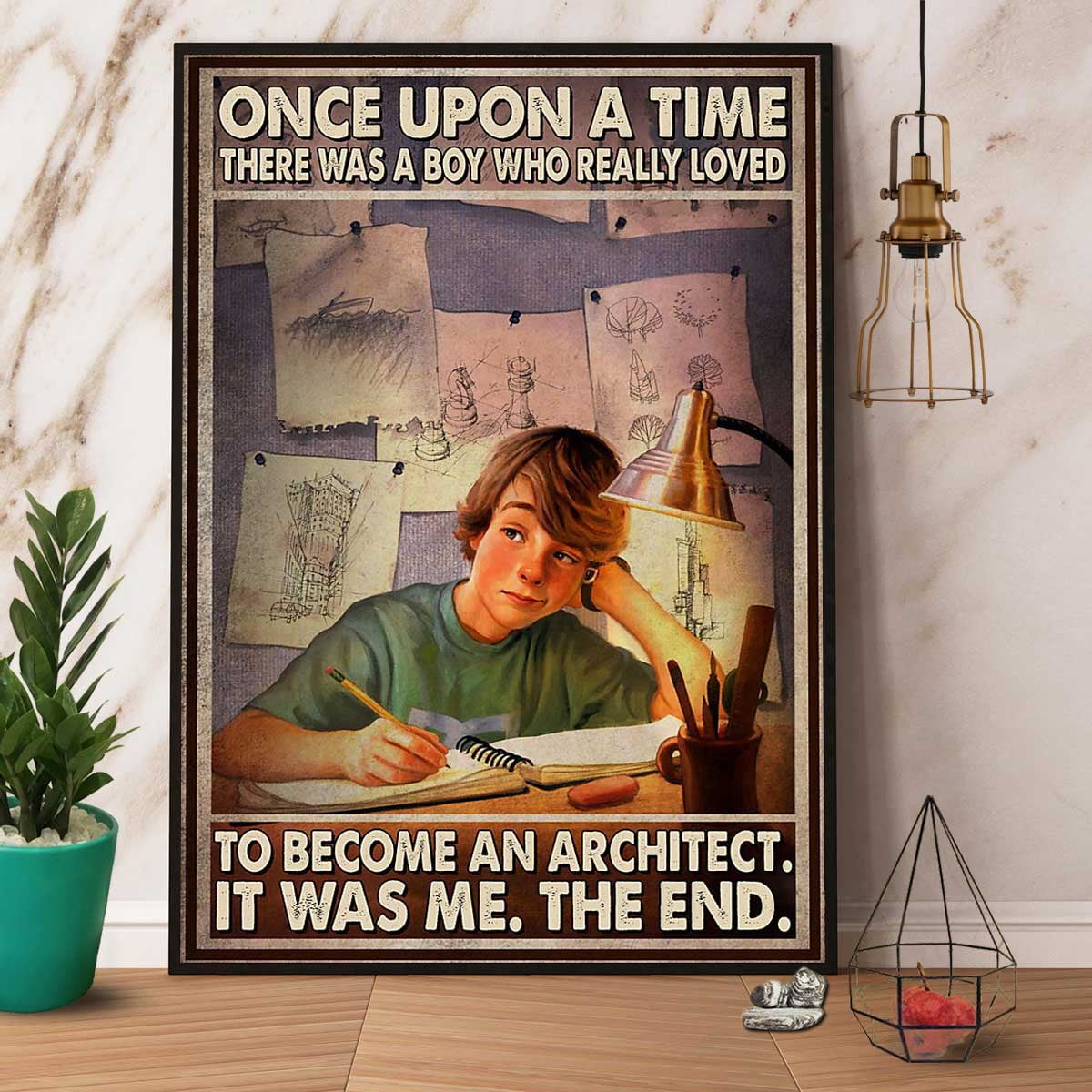 Architect Boy A Boy Who Really Loved To Become An Architect Lamp Hard ...