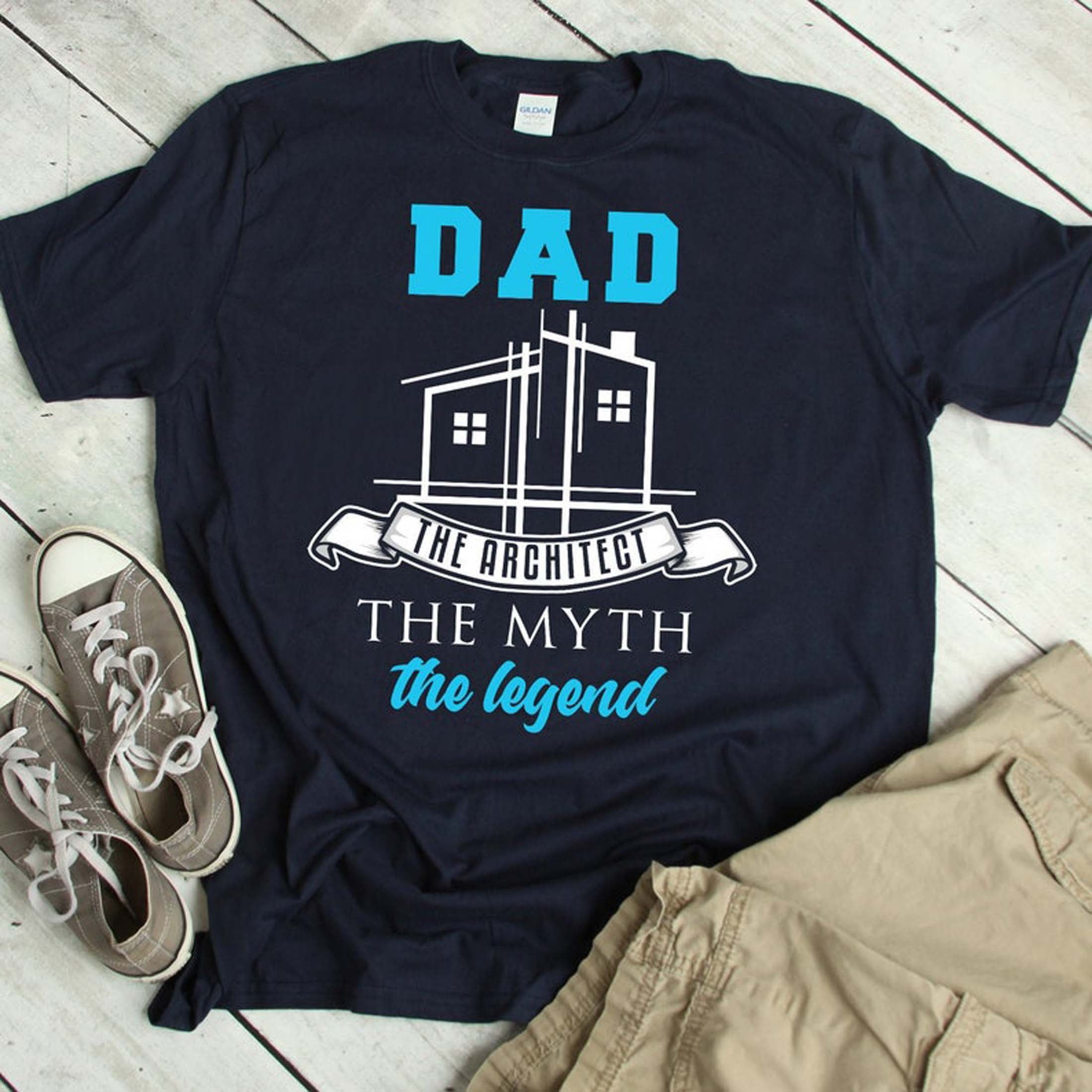 Architect Dad Shirt Funny Father Architecture TShirt Architect Gift for ...