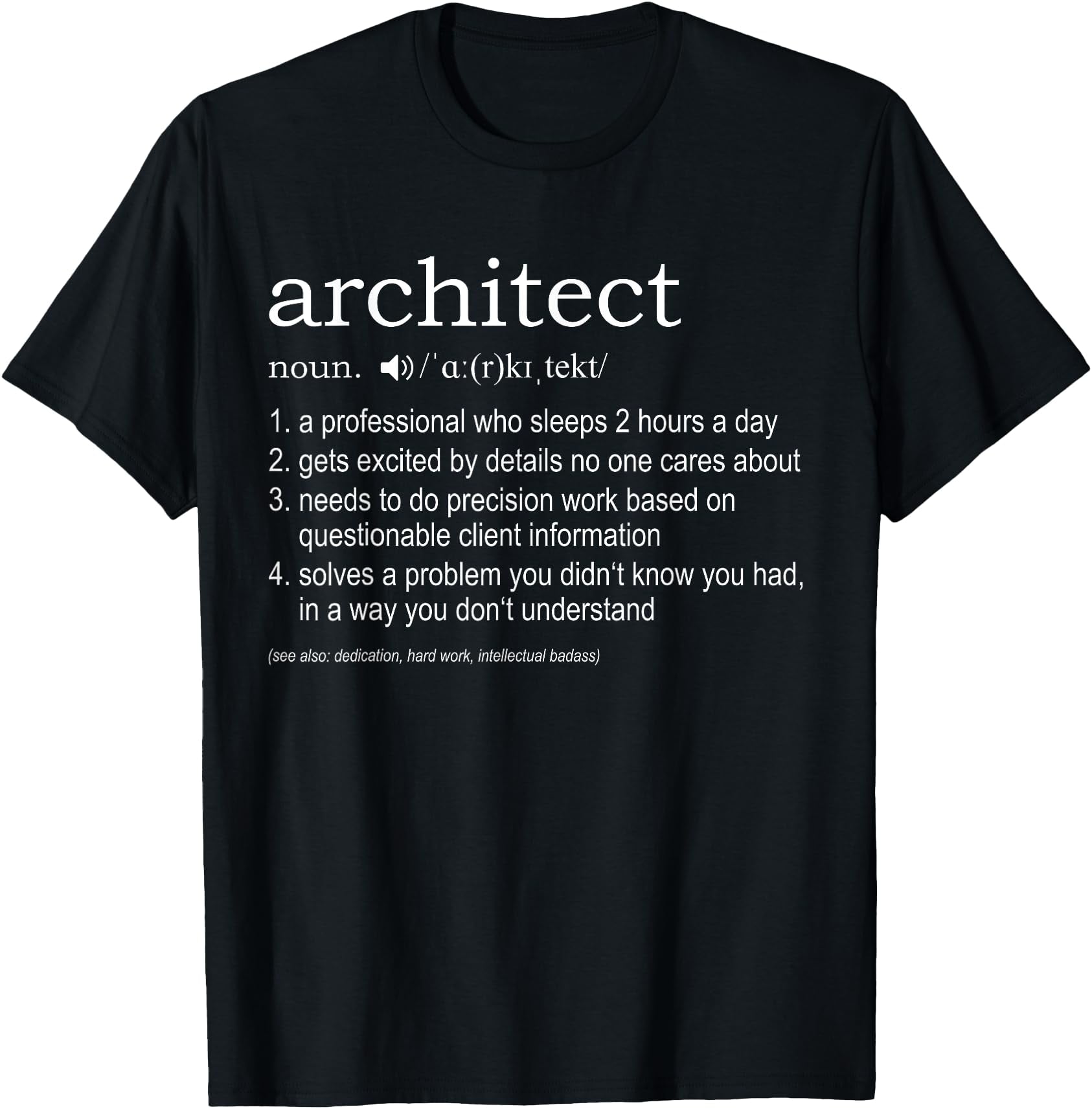 Architect Definition funny for architects T-Shirt,Irish Green Color,Size 2XL - Walmart.com