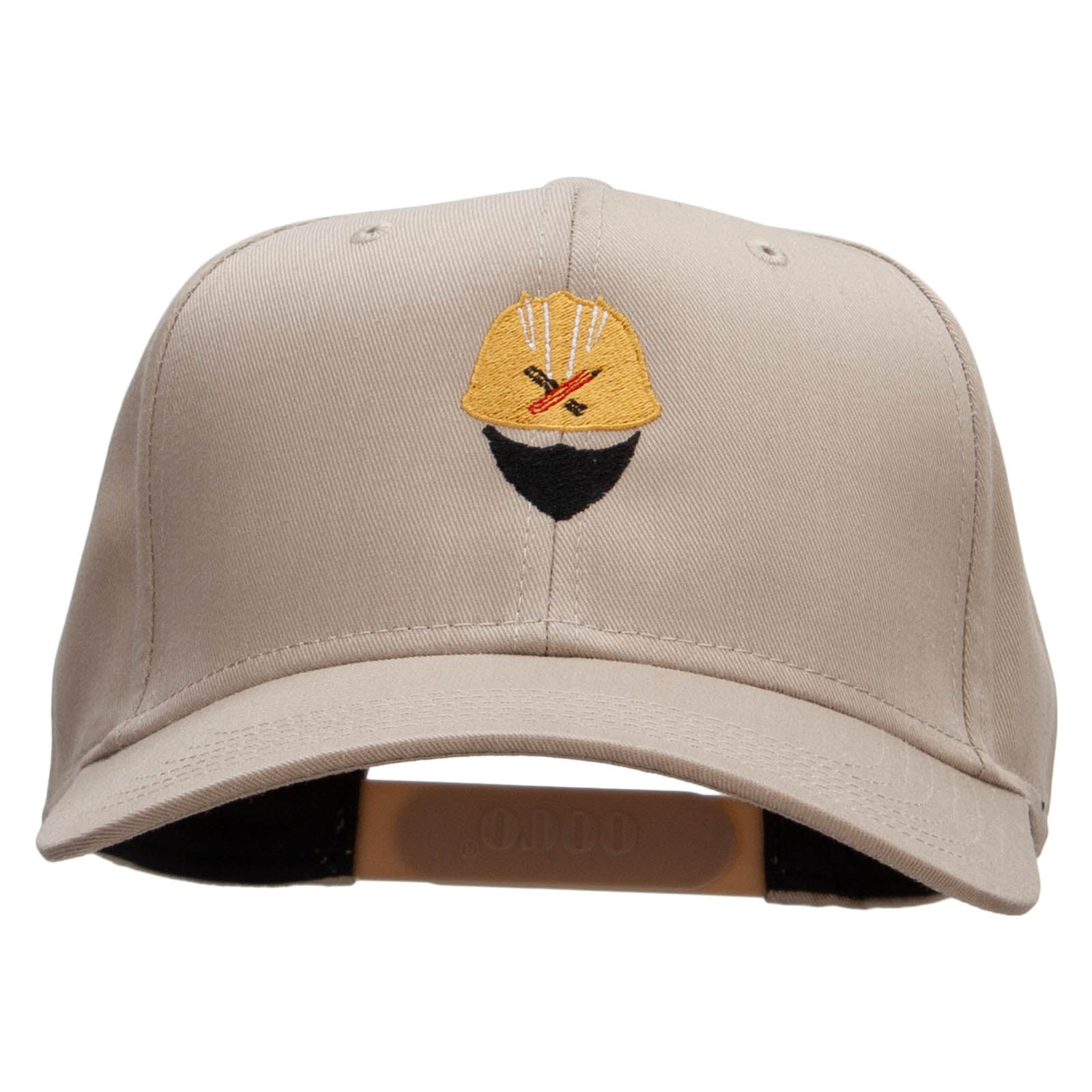 Architect Embroidered Solid Cotton Twill Pro Style Cap - Khaki OSFM ...