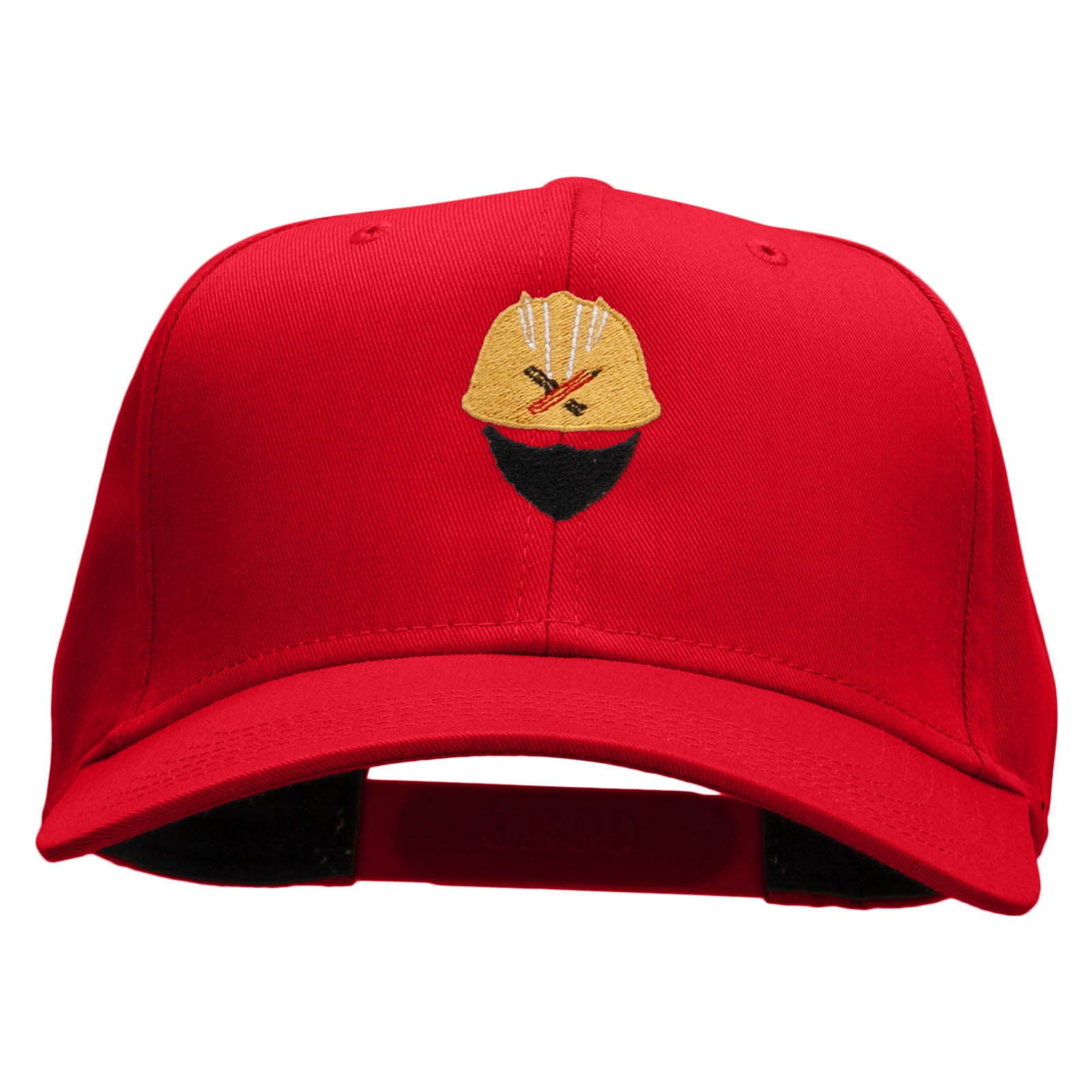 Architect Embroidered Solid Cotton Twill Pro Style Cap - Red OSFM ...