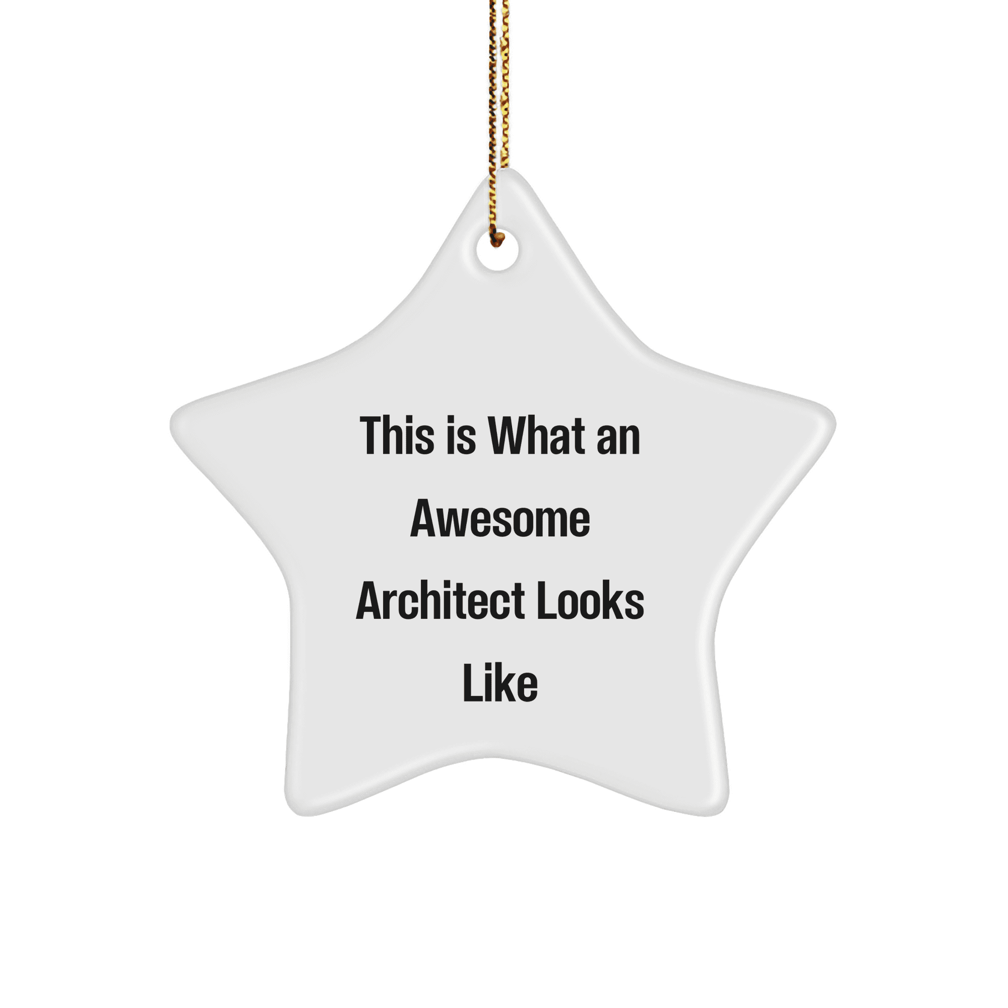 Architect Gifts from Friends, Funny Star Ornament This Is What An ...