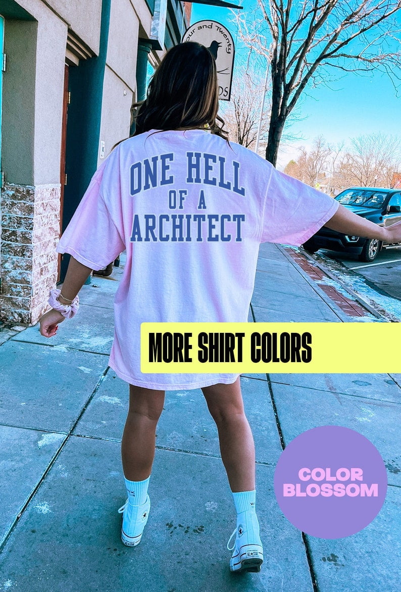 Architect Graduation BACK Print Shirt, Gifts, COMFORT COLORS, Tshirt, Crew Neck Tee, Crewneck ...