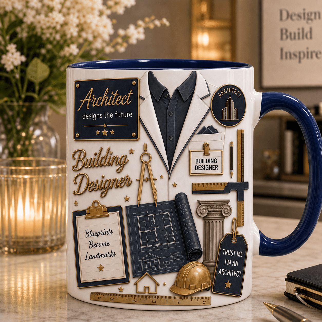 Architect Mug 3D Effect Building Designer Coffee Cup for Architecture ...