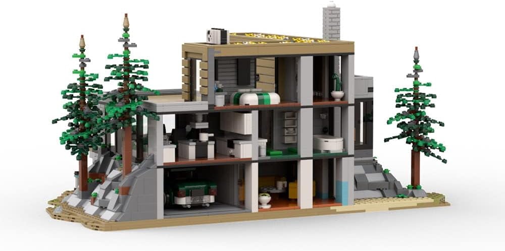 The Architect's House Building Block Toys, Modular House Creative ...