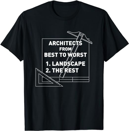 Architect shirt for landscape architects T-Shirt - Walmart.com