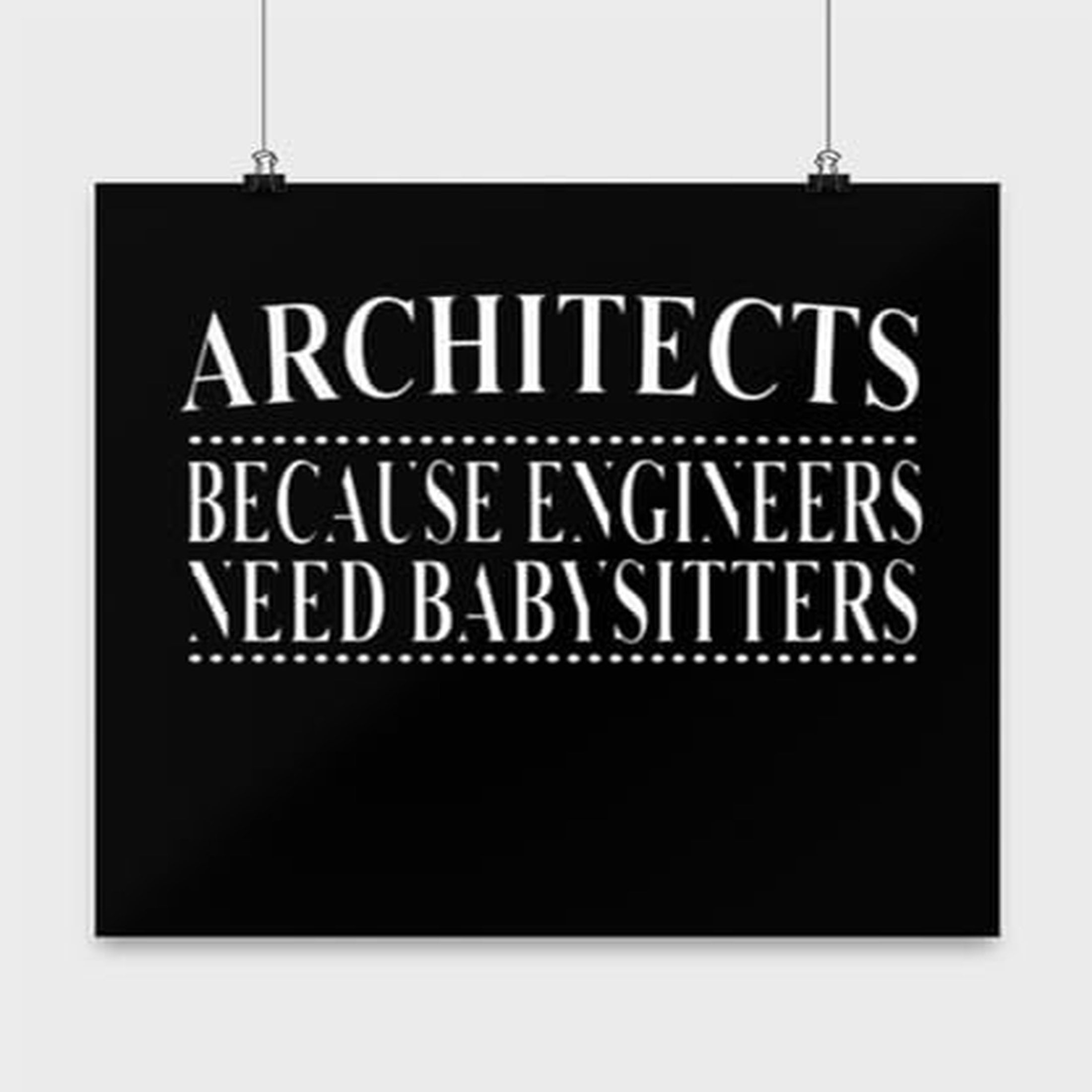 Engineers Poster - 13x13 - Wall Decor for Career Gift - Walmart.com