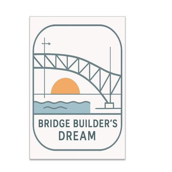 Architectural Bridge Building Art - Engineers - 13x19 Poster Print ...