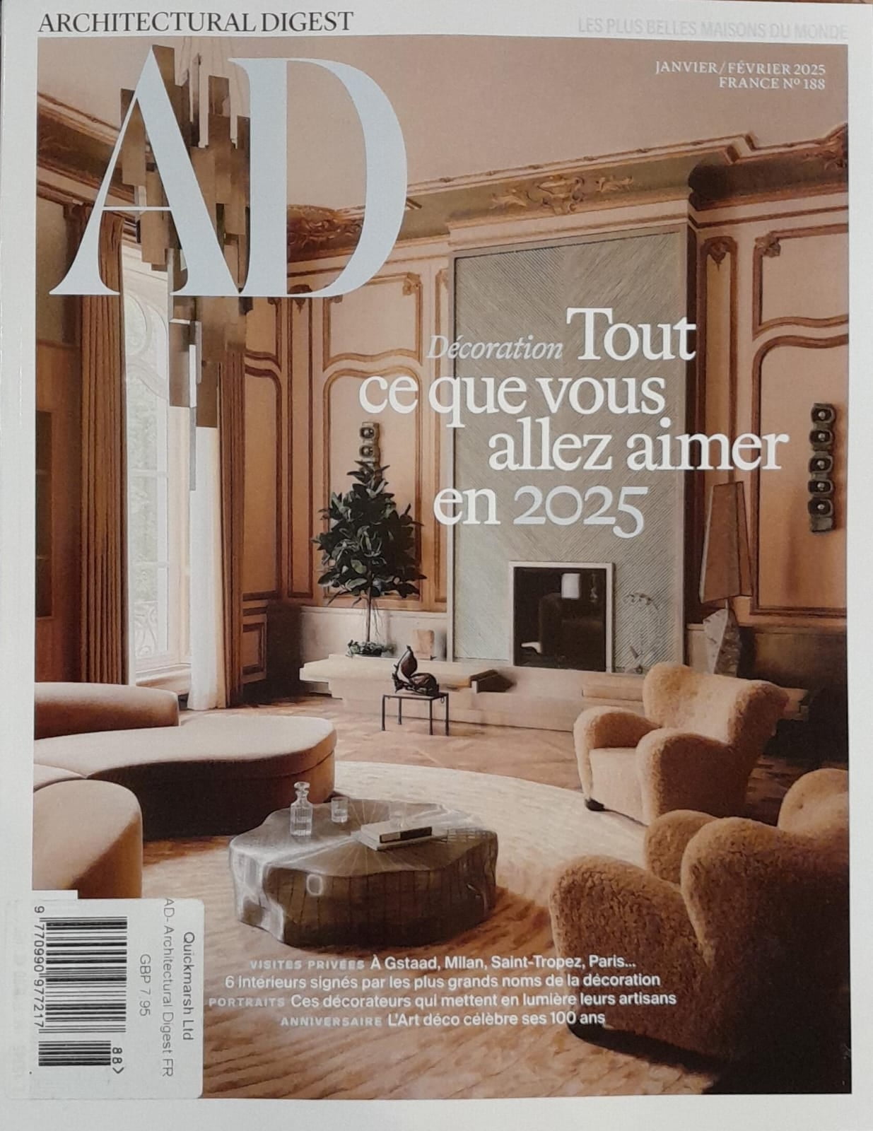 Architectural Digest France Magazine January-February 2025 - Walmart.com
