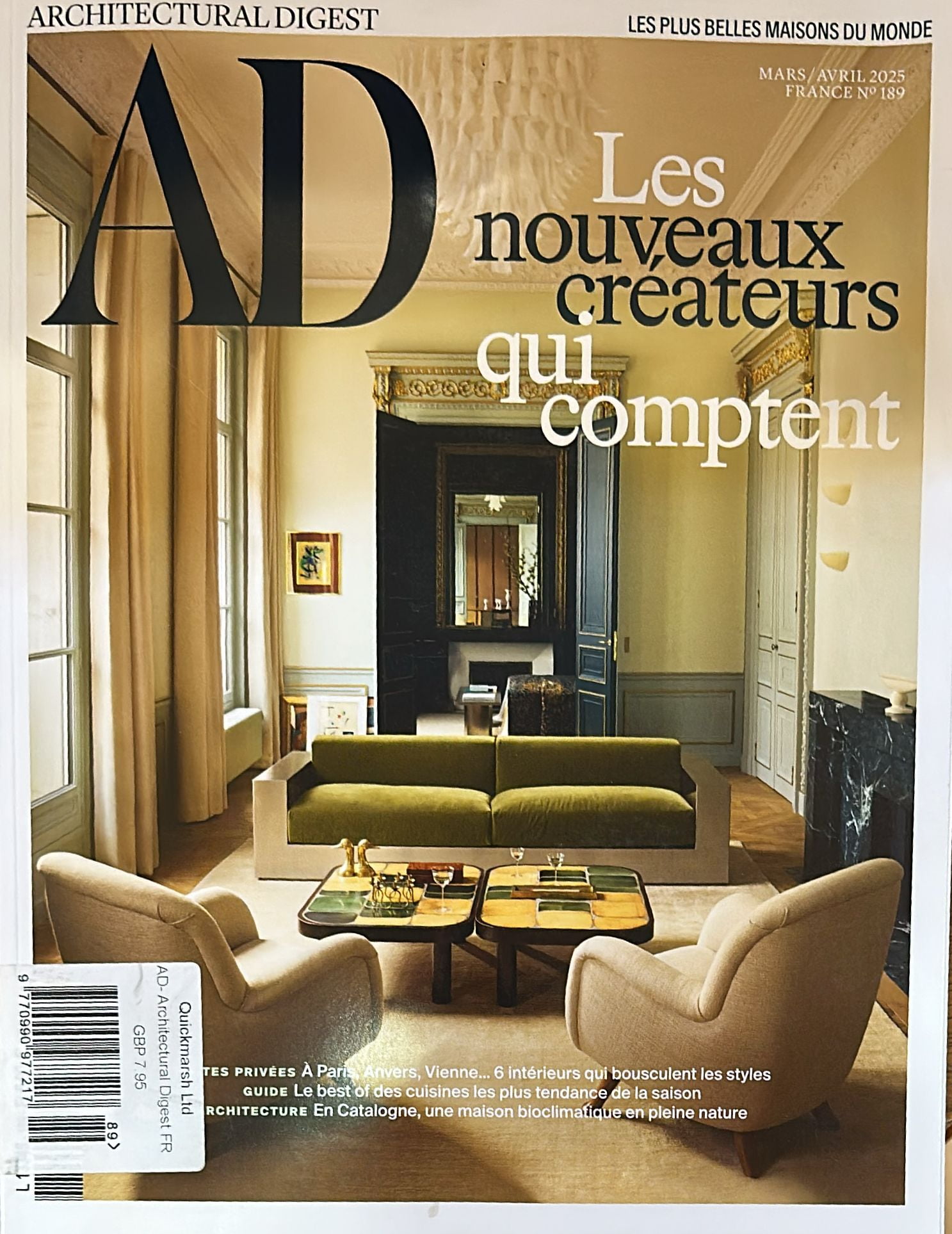 Architectural Digest France Magazine March April 2025 - Walmart.com