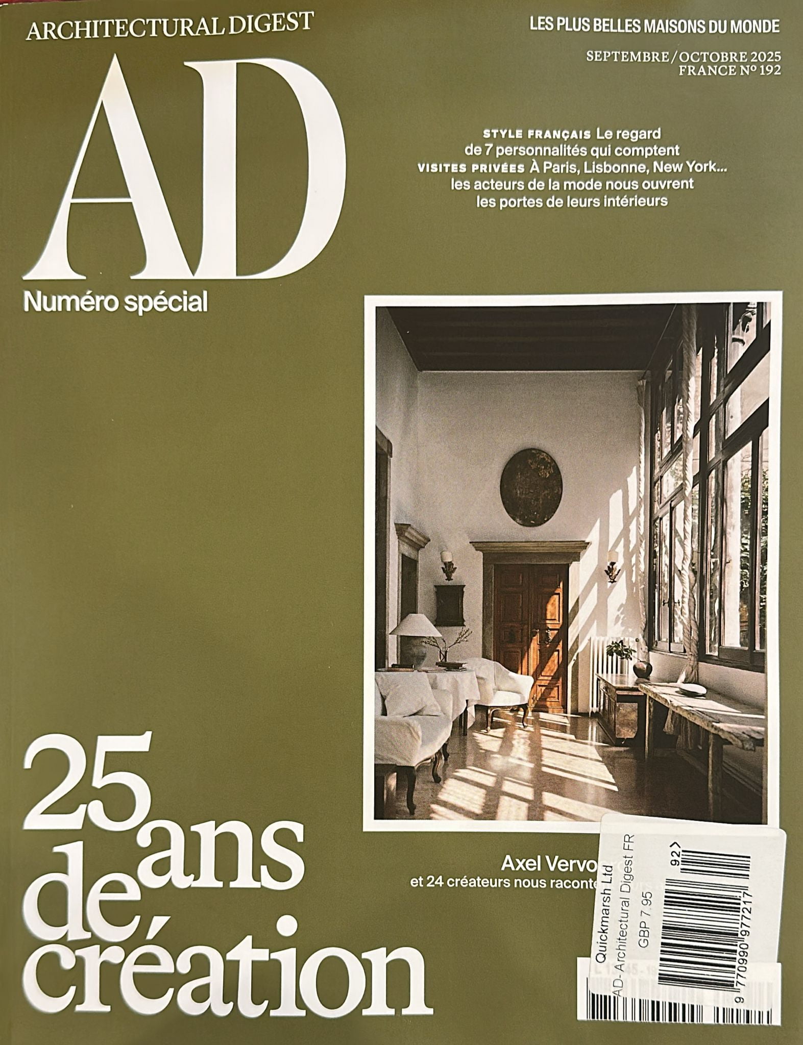 Architectural Digest France Magazine September-October 2025 - Walmart.com