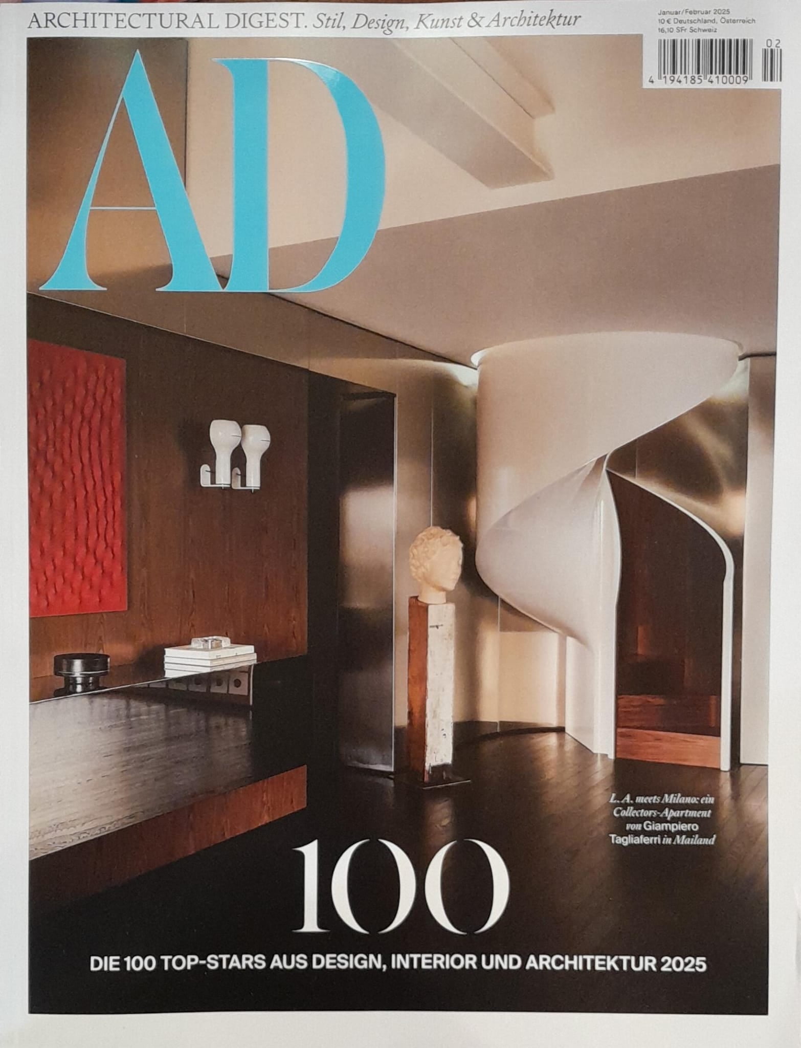 Architectural Digest German Magazine January-February 2025 - Walmart.com