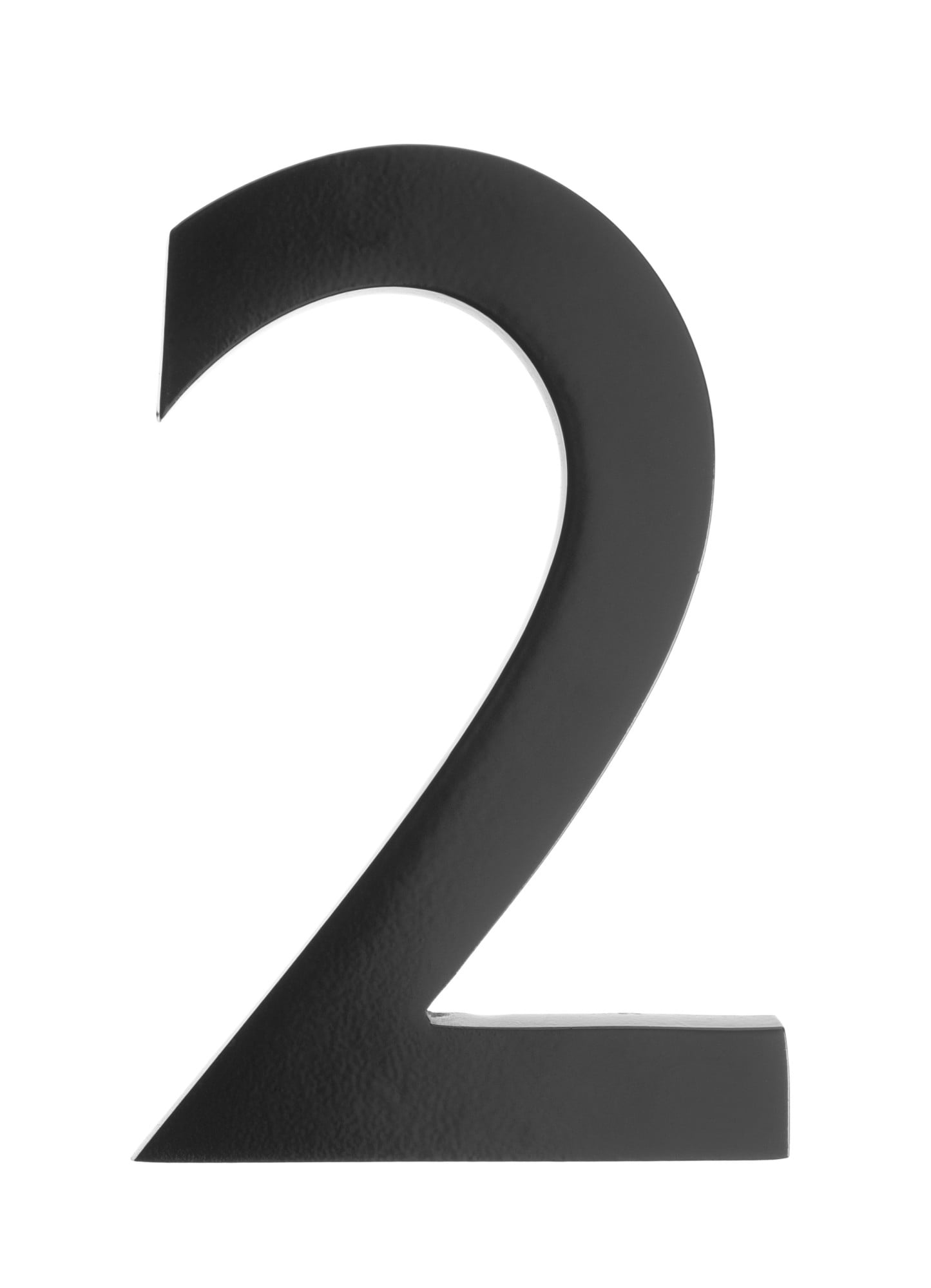 Architectural Mailboxes 3582B-2 Floating House Number 2, Black - 4 in ...