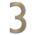 Architectural Mailboxes 4" Brass Floating House-Number 3 - Walmart.com