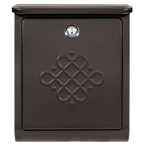 Gibraltar Mailboxes Designer Medium, Vertical, Wall Mount, Locking Mailbox, Venetian Bronze ...