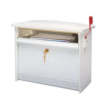 Step2 Atherton Reserve White Lockable Package Storage Mailbox, Plastic ...