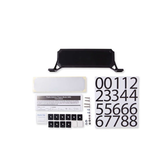Architectural Mailboxes Manhattan Black Steel Mailbox Name & Address ...