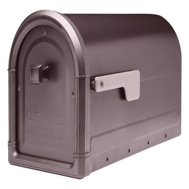 Elite Classic Galvanized Steel Post Mount Mailbox, Venetian Bronze ...