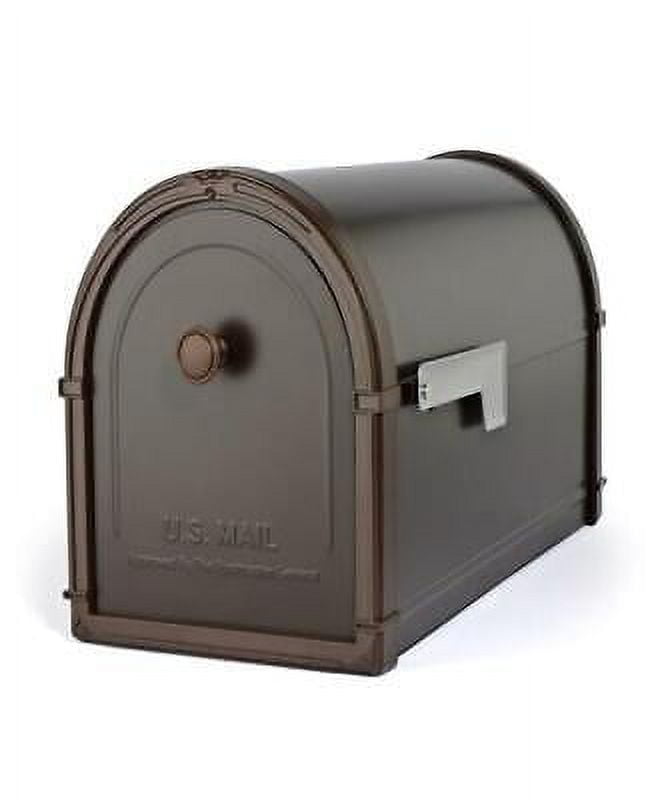 Architectural Mailboxes Rubbed Bronze Bellevue Modern Galvanized Steel ...