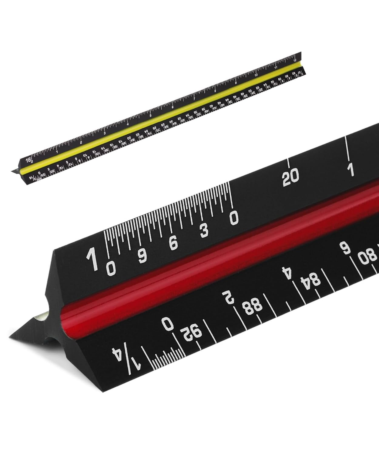- Architectural Scale, 12 inch, Black, Scale Ruler Contractor ...