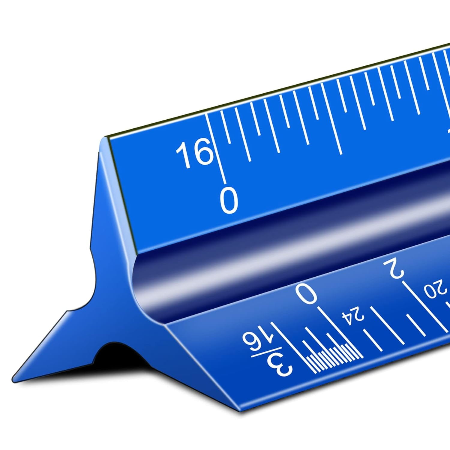 Architectural Scale Ruler, 12'' Imperial Architect Scale, Aluminum ...