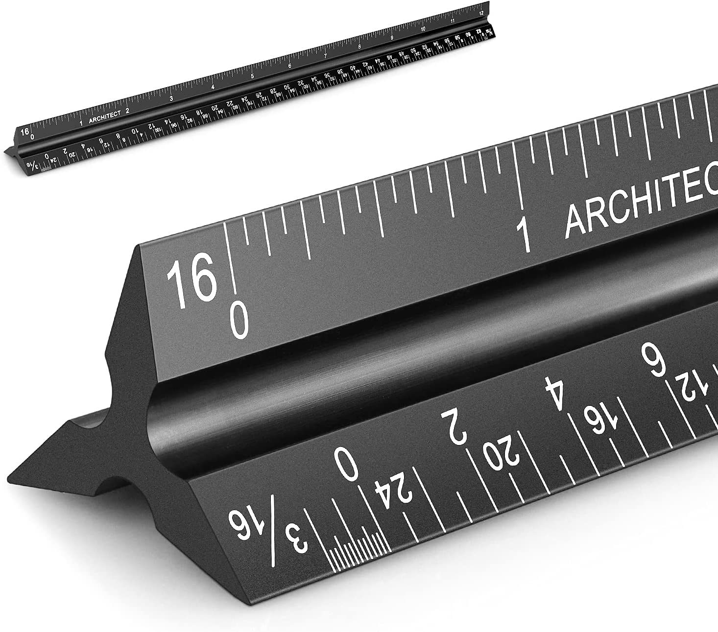 Uxcell 15cm 6 Inch Plastic Straight Ruler for Engineering Office ...