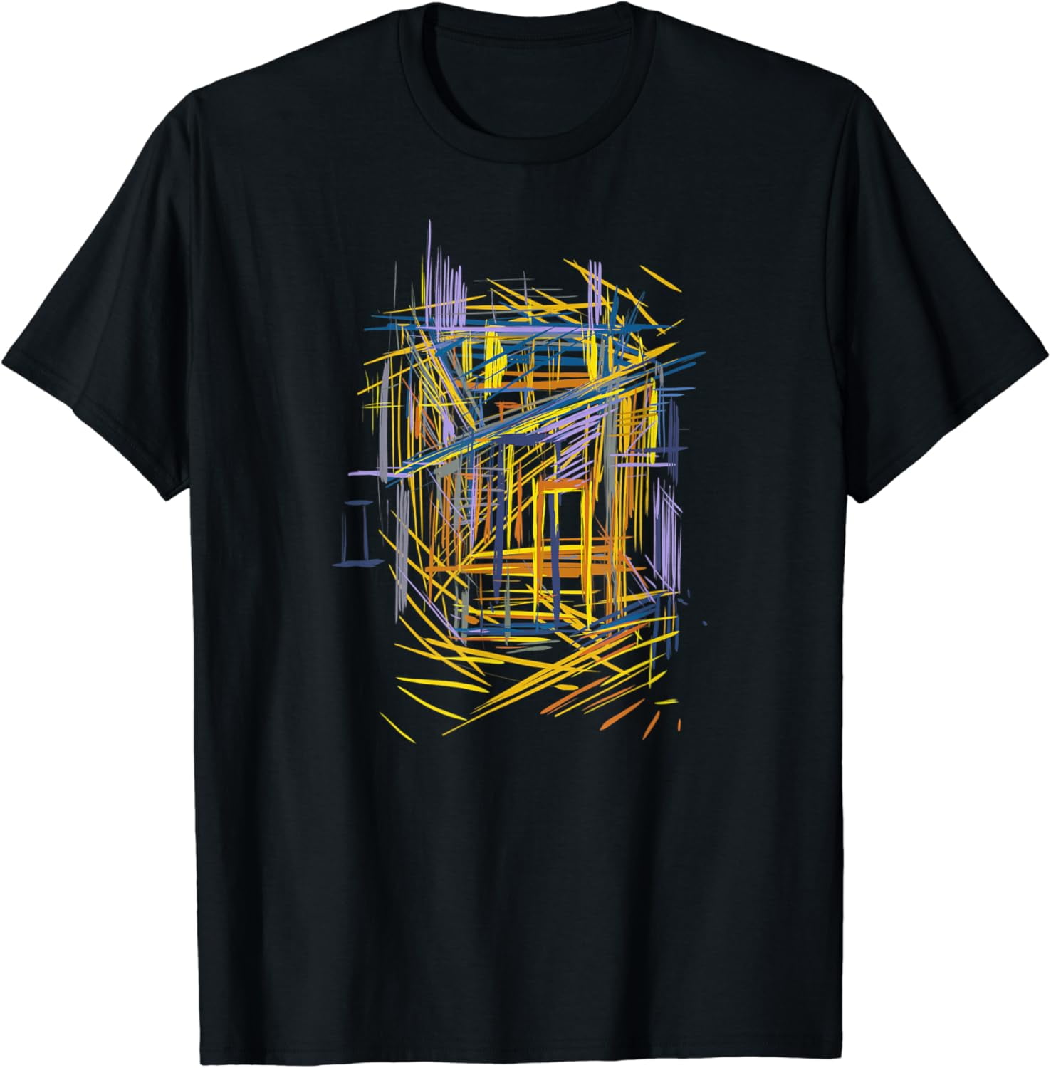 Architecture - Abstract Modern Painting & Wild Style Graphic T-Shirt ...