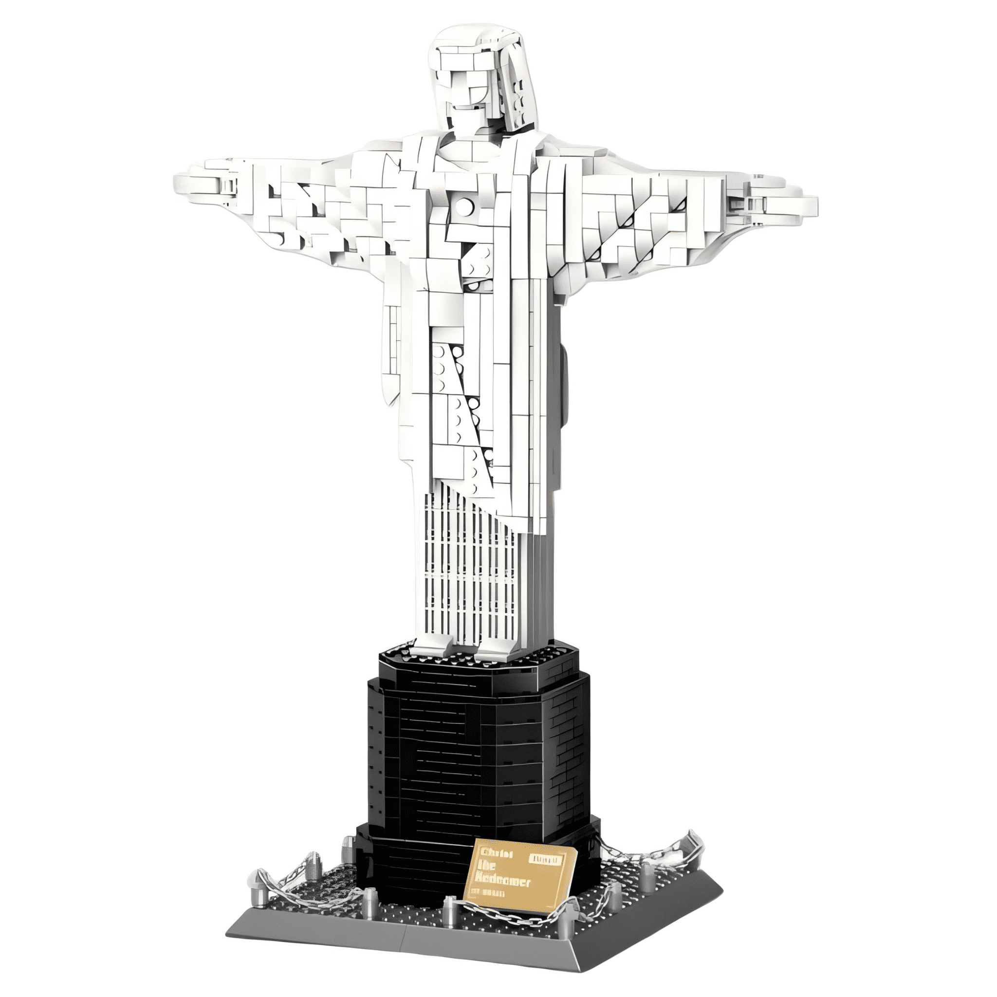 Architecture Christ The Redeemer Statue Building Blocks, Jesus Building ...