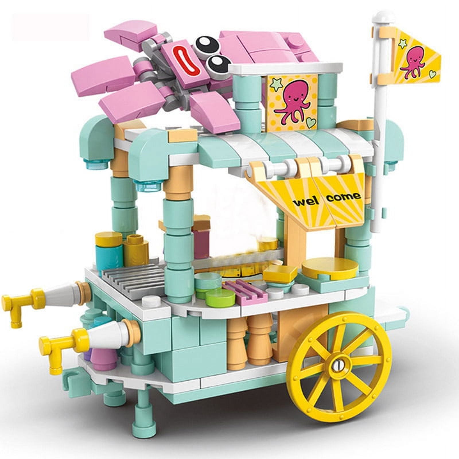 Architecture City Street View Building Blocks Store Shop House Model ...