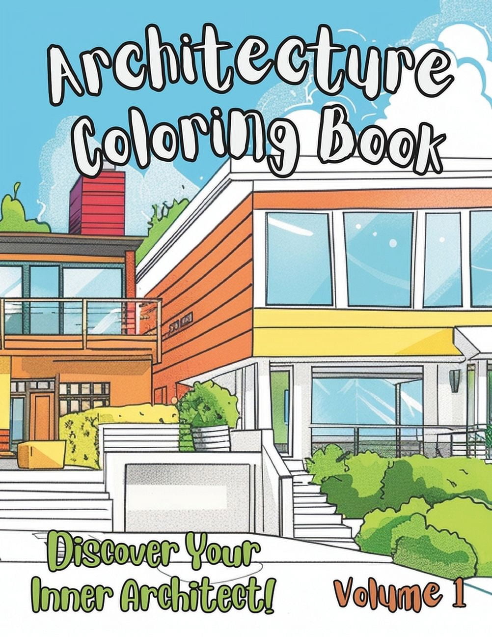 Architecture Coloring Books Architecture Coloring Book: Beautiful ...