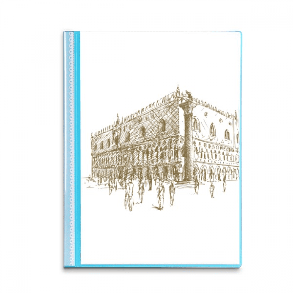 Architecture Landmark Sketch Landscape Book Sheet Protectors Portfolio ...