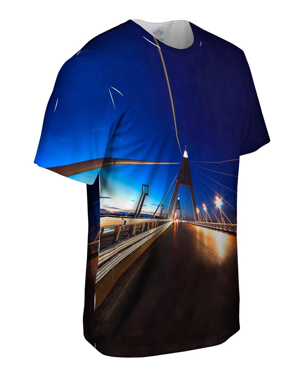 Architecture Megyeri Bridge Budapest Hungary Mens T-Shirt All Over ...