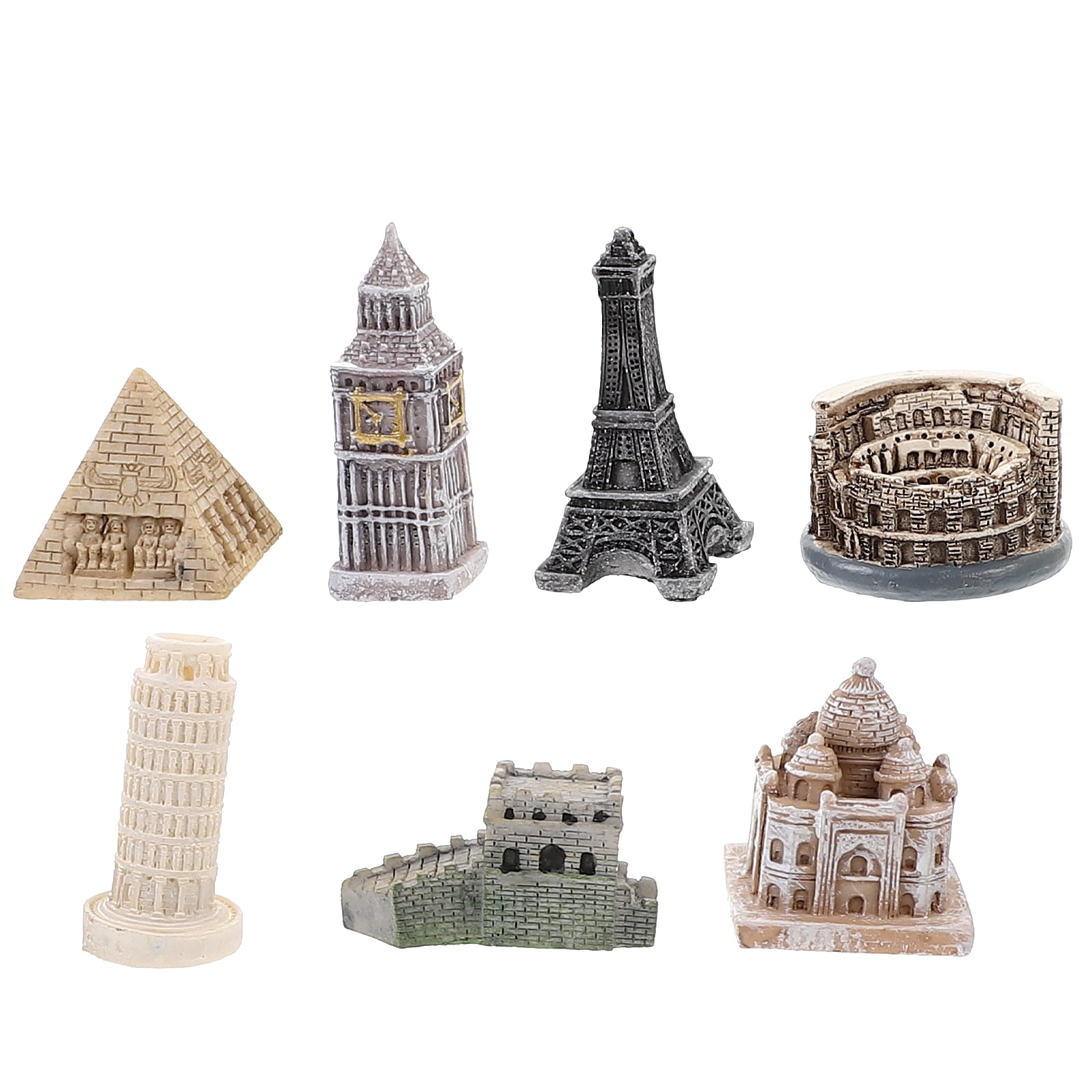 7pcs Miniature London Model Resin Building Model Building Sculpture ...