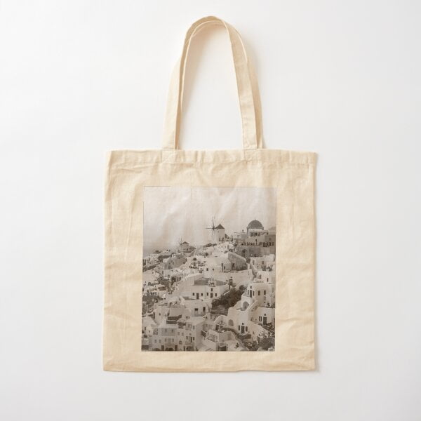 Architectures Of Santorini Greece Cotton Tote Bag Canvas Tote Bag ...
