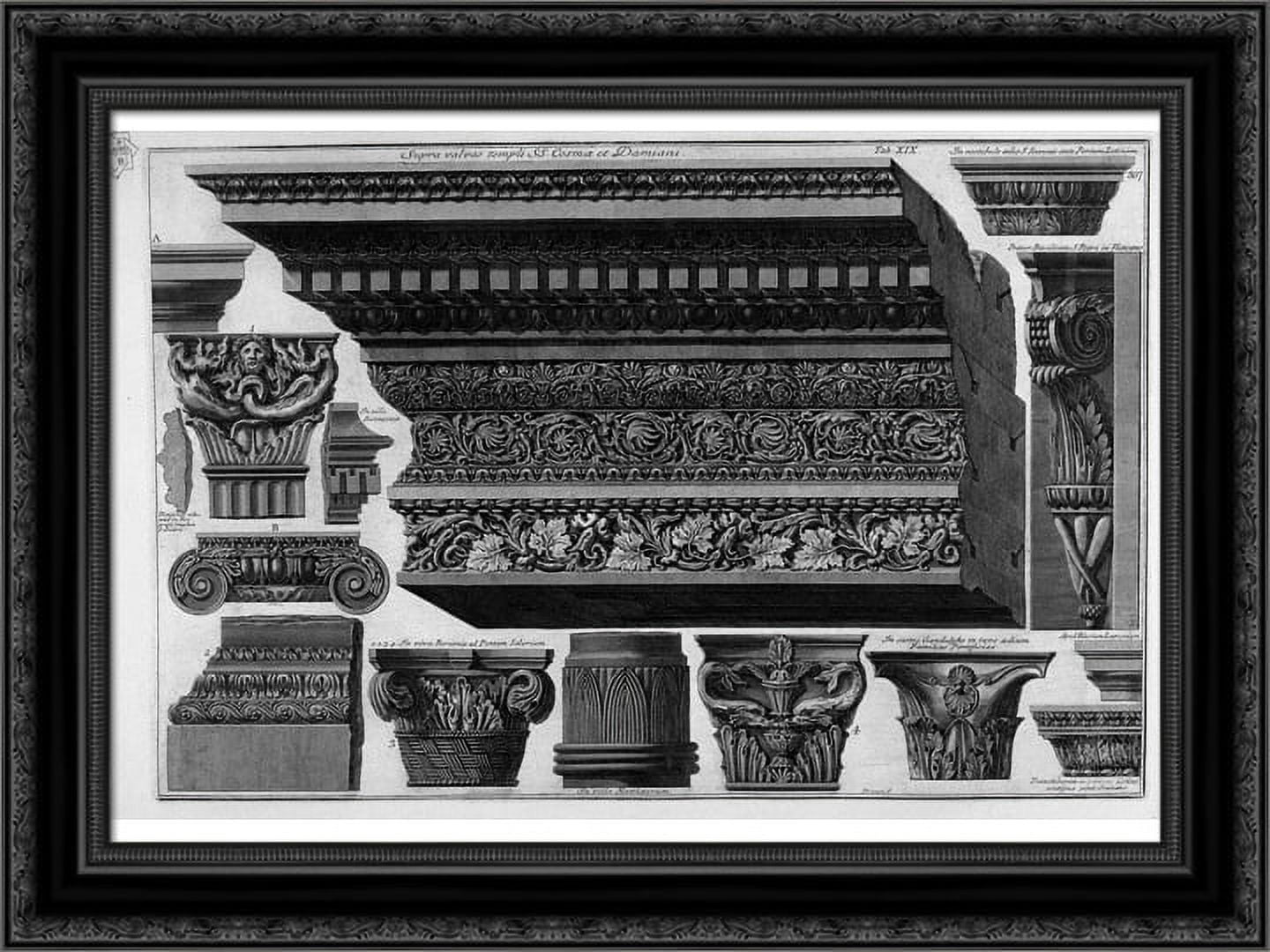Architrave, frieze, cornice, various capitals (Saints Cosmas and Damian ...