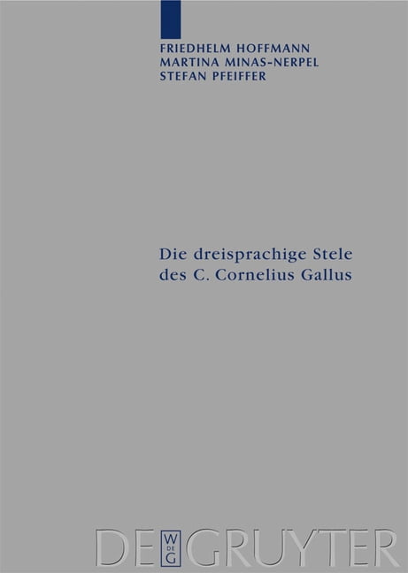 Archiv Für Papyrusforschung Und Verwandt Die dreisprachige Stele des C ...