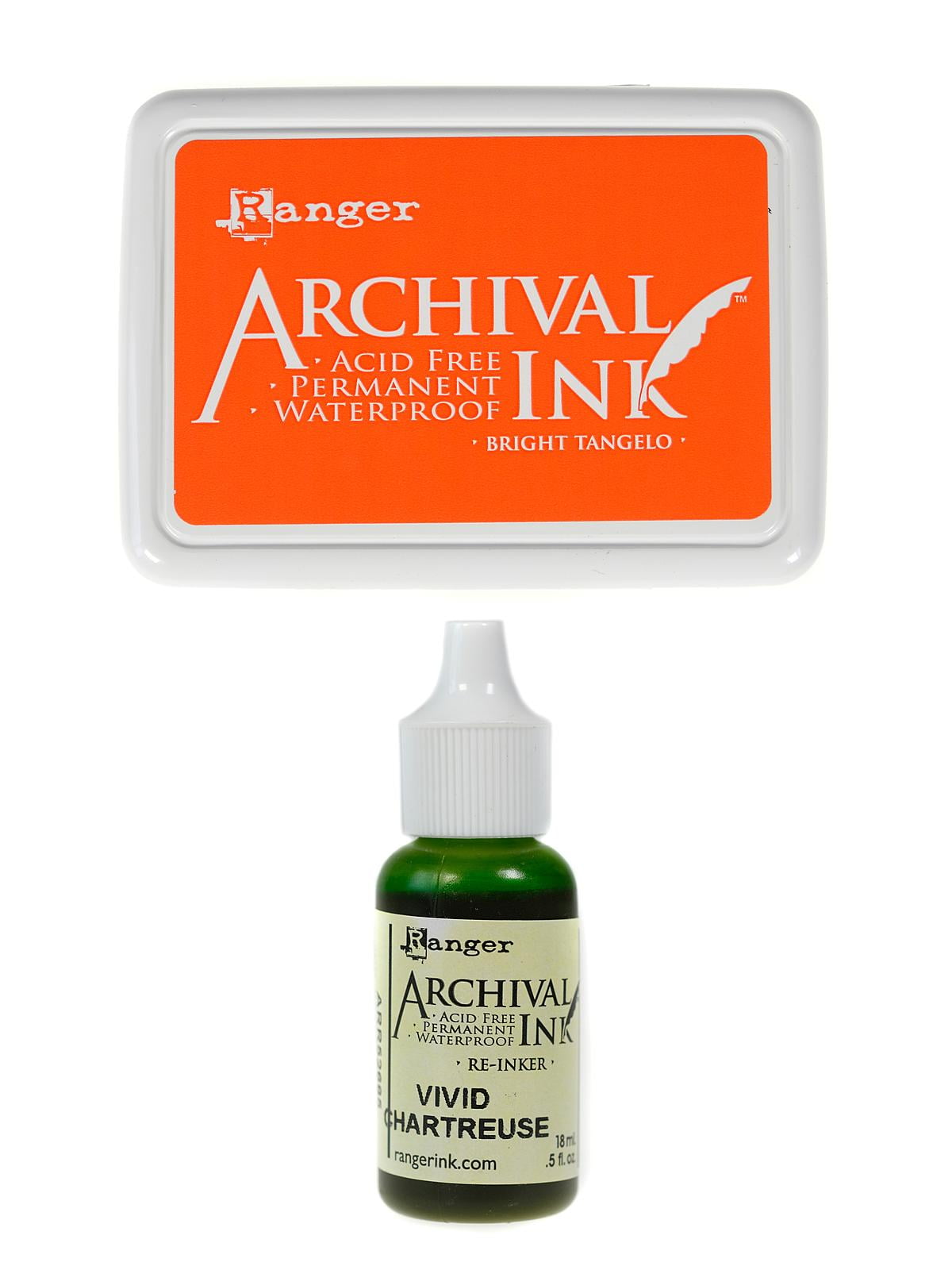 Archival Ink bright tangelo, 1/2 oz., re-inker bottle (pack of 6 ...