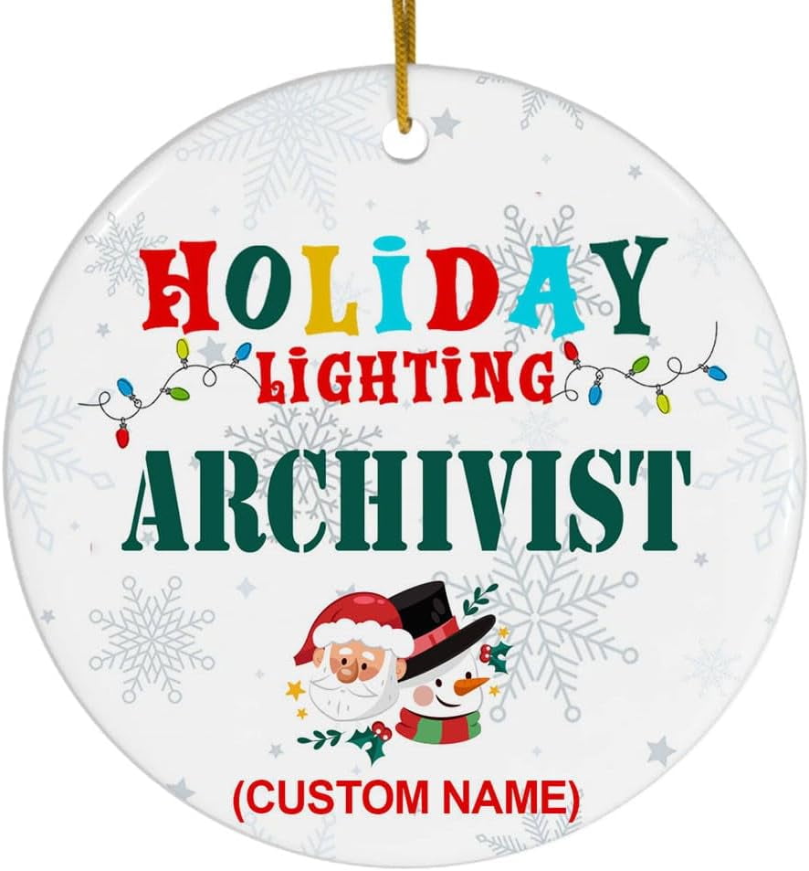 Archivist Christmas Ornaments 2025 for Women Friendship, Appreciation ...