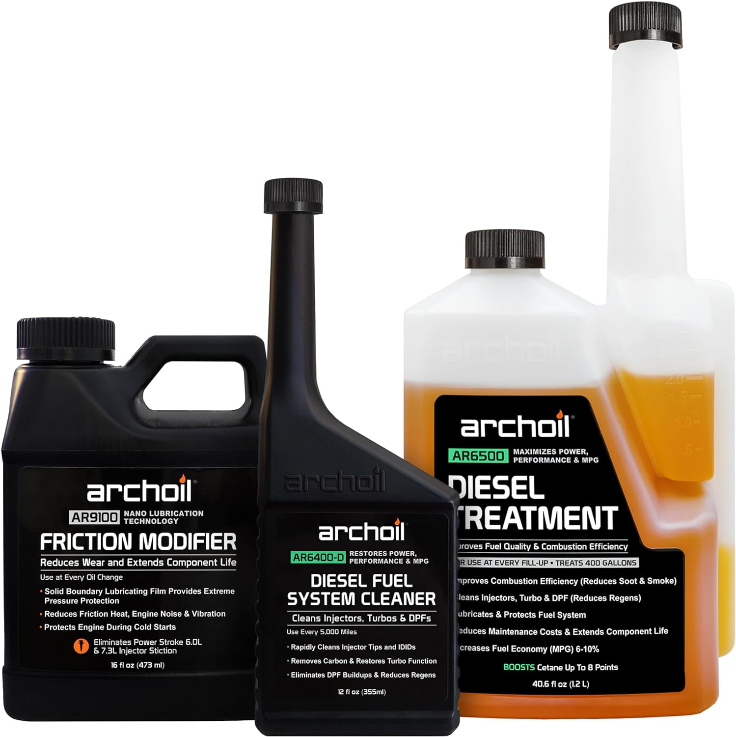 Archoil Ultimate Kit - AR9100 Friction Modifier (16oz) + AR6500 ...
