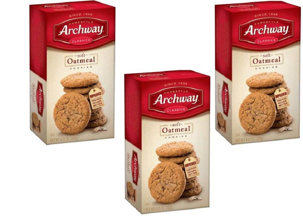 Pack of 3 - Archway Classics Cookies, Soft Oatmeal, 9.5 Oz NEW ...