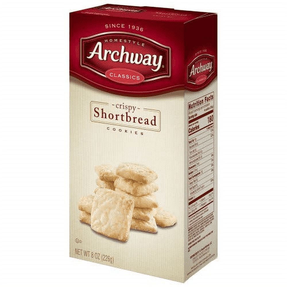 Archway Classics Crispy Shortbread Cookies, 9-Pack Case 8 oz. Trays ...