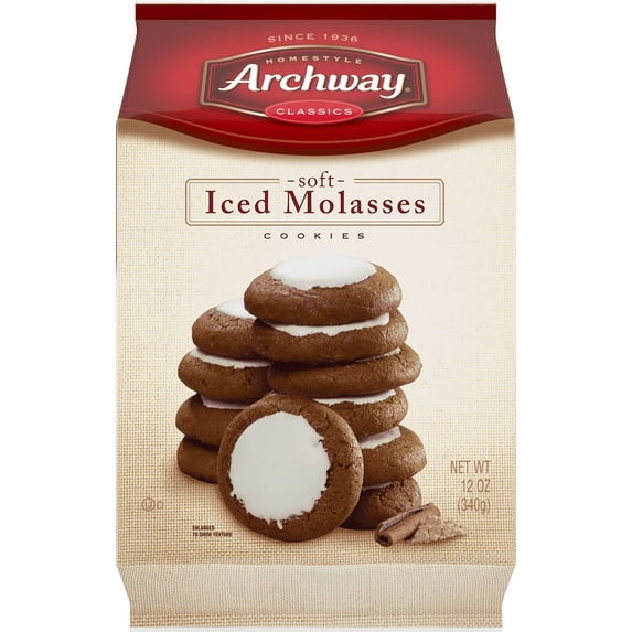 Archway Classics Soft Iced Molasses Cookies, 3-Pack 12 oz. Bag ...