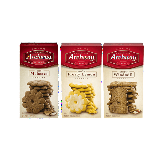 Archway Classics Soft Molasses, Frosty Lemon & Crispy Windmill Iced ...