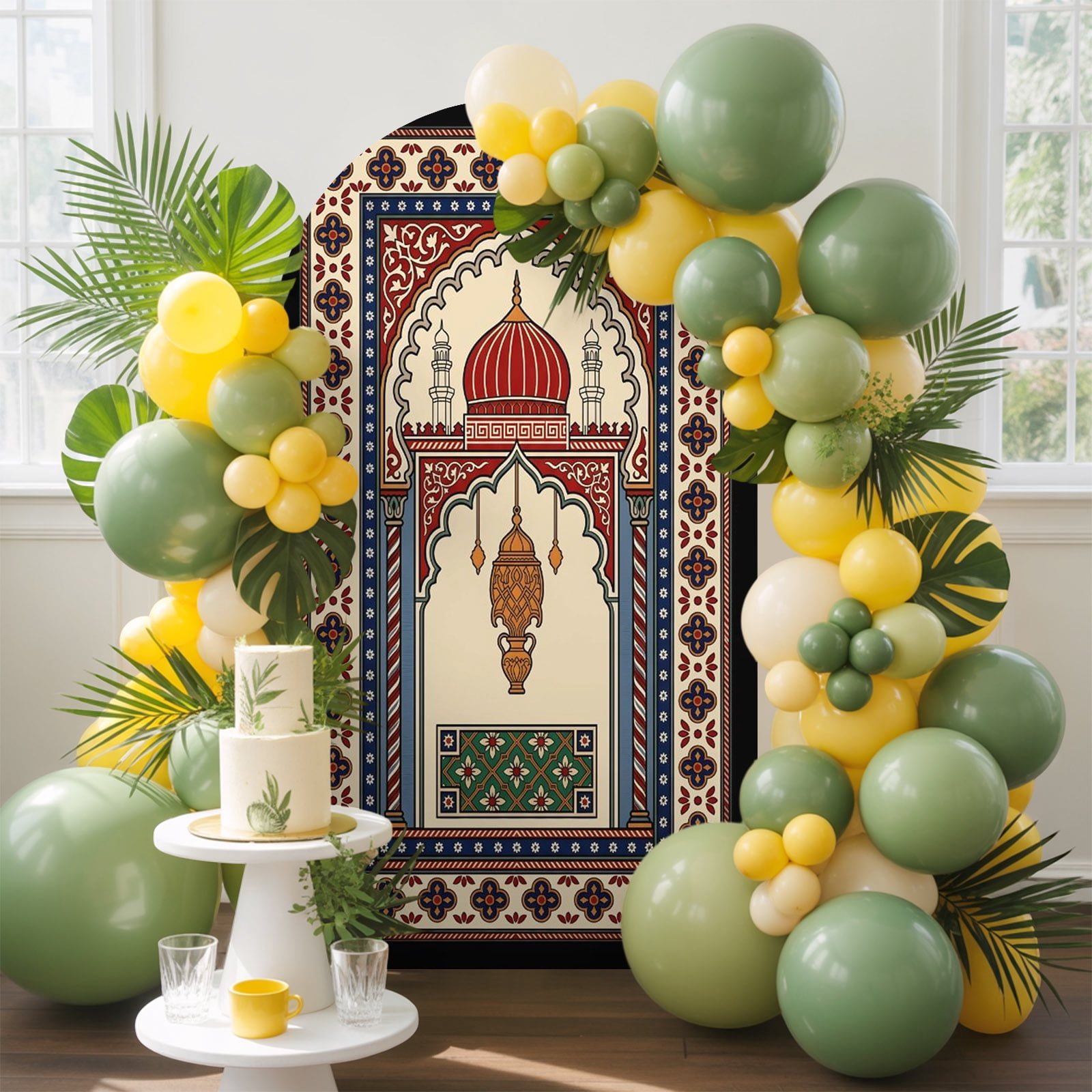 Archway Columns Arch Backdrop Cover 6 FT, Vintage Ethic Traditional ...