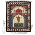 Archway Columns Shower Curtain for Bathroom, Vintage Ethic Traditional ...