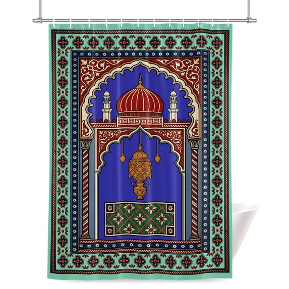 Archway Columns Shower Curtains for Bathroom, Vintage Ethic Traditional ...