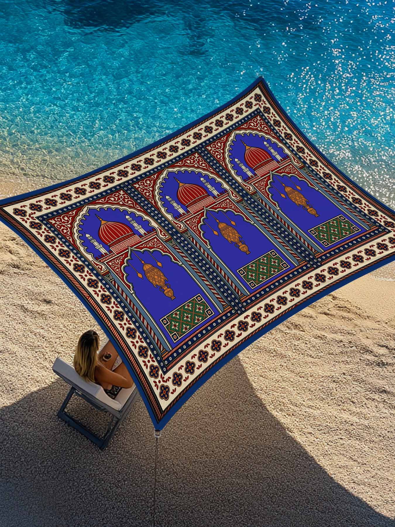 Archway Columns Sun Shade Sail 14' x 18', Vintage Ethic Traditional ...